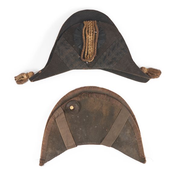 Bonhams Skinner : TWO AMERICAN MILITIA CHAPEAU BRAS HATS.