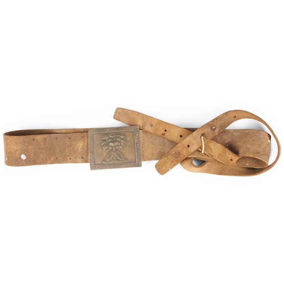 Bonhams Skinner : A SOUTH CAROLINA STATE SEAL MILITIA SWORD BELT AND PLATE.