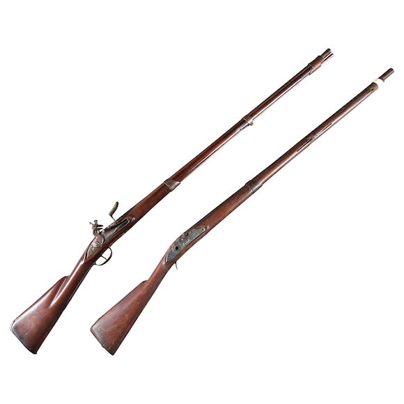 Bonhams Skinner : TWO LATE 18TH/EARLY 19TH CENTURY MUSKETS.