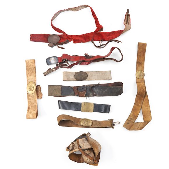 Bonhams Skinner : NINE AMERICAN WAR OF 1812 TO C. 1870 BELTS AND PLATES.