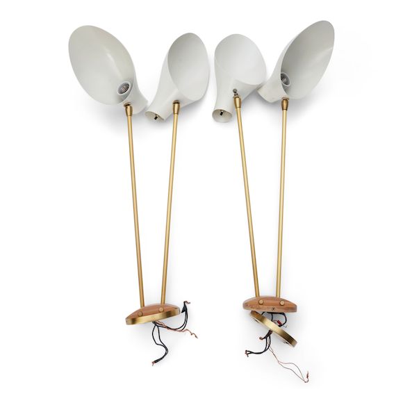 Bonhams Skinner : PAIR OF DAVID WEEKS STUDIO TWO-ARM SCONCES NO. 203 ...