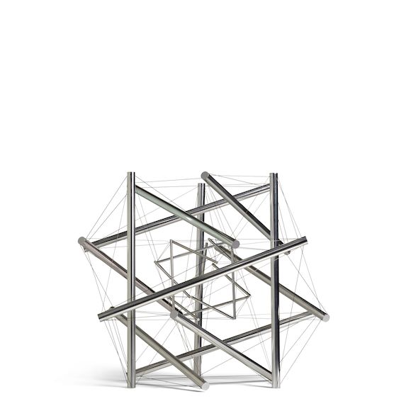Bonhams : KENNETH SNELSON (1927-2016) Double Shell Form 19 1/2 x 24 x ...