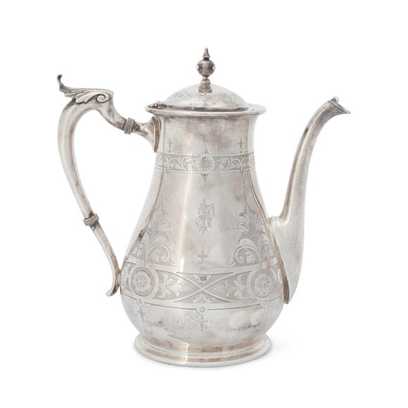 Bonhams Skinner : Gorham Coin Silver Coffeepot,